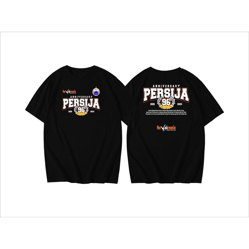 Jual KAOS ANNIVERSARY PERSIJA 96 TAHUN 1928-2024 TULISAN COMBED 24S ...