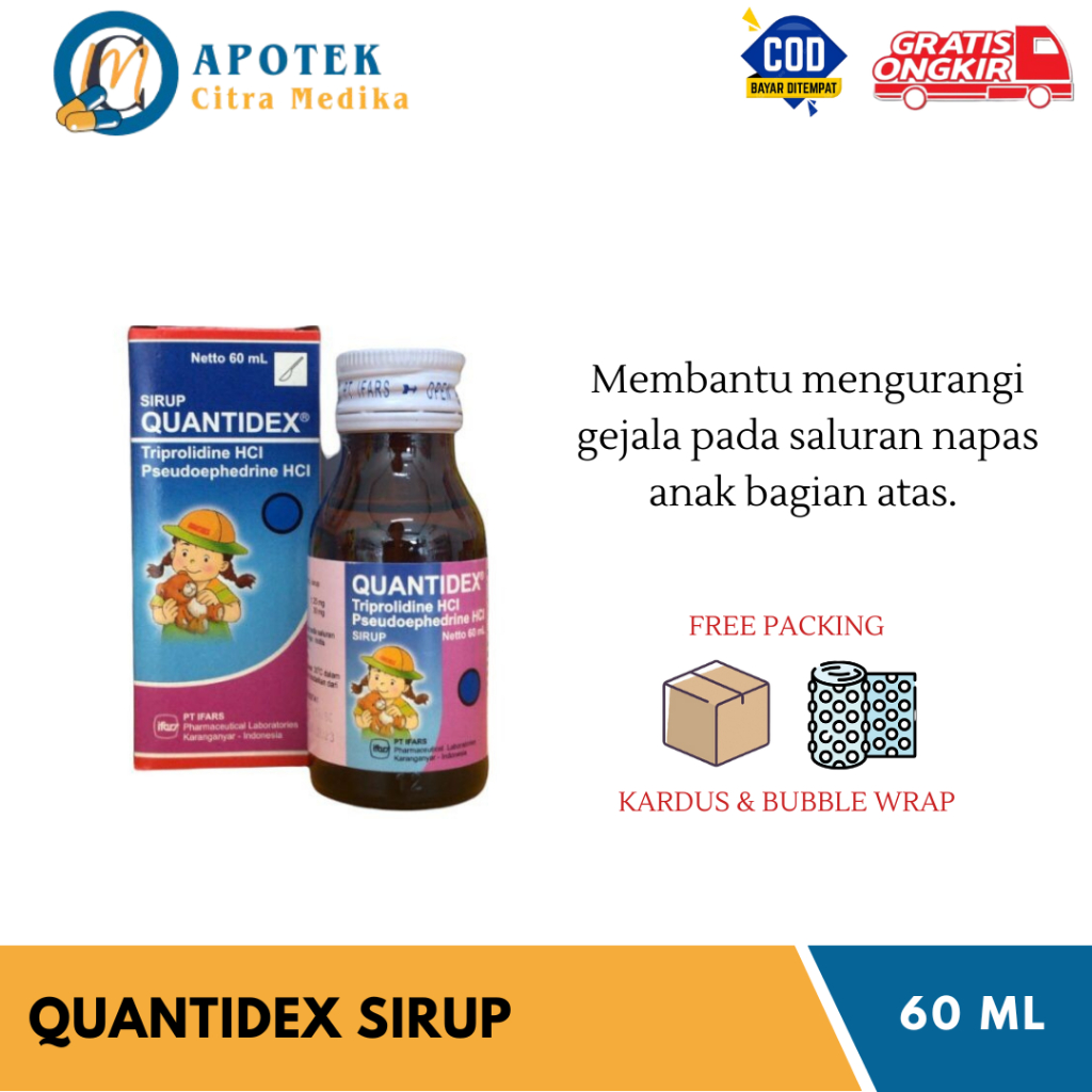Jual Quantidex 𝐒𝐢𝐫𝐮𝐩 𝟔𝟎𝐦𝐥 - Obat Pilek Alergi dan Bersin-bersin Pada ...