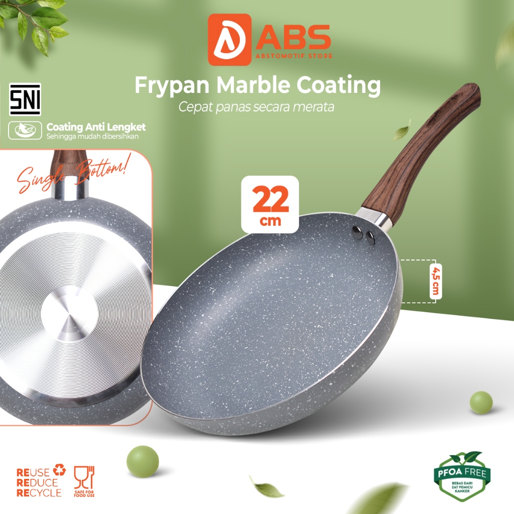 Jual ABS X Tifale Fiord Frying Pan Panci Penggorengan Frypan Teflon Anti Lengket Marble Coating ...