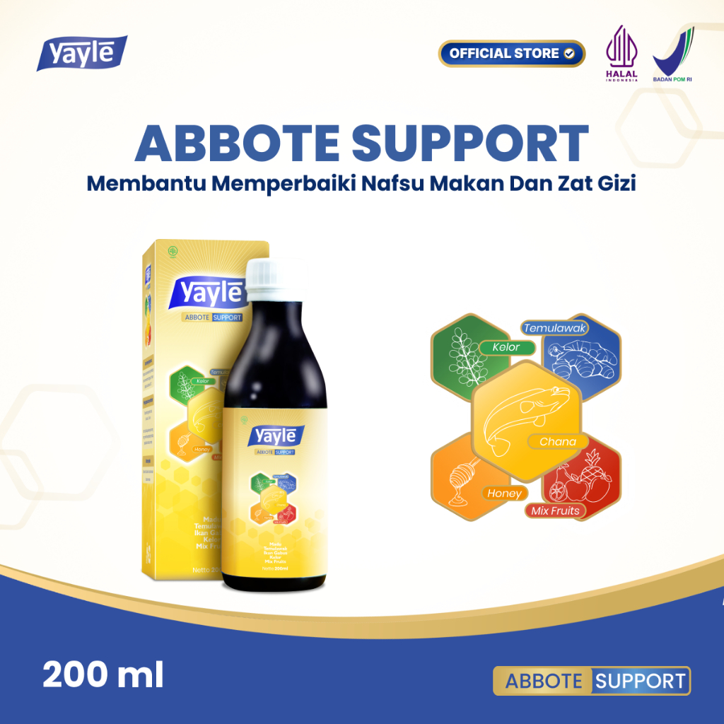 Jual Yayle Abbote Support - Suplemen Herbal Bantu penuhi Nutrisi Anak ...
