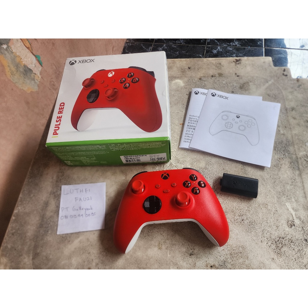 Jual Stik Stick Xbox Series One Original Pulse Red Fullset Original OM ...