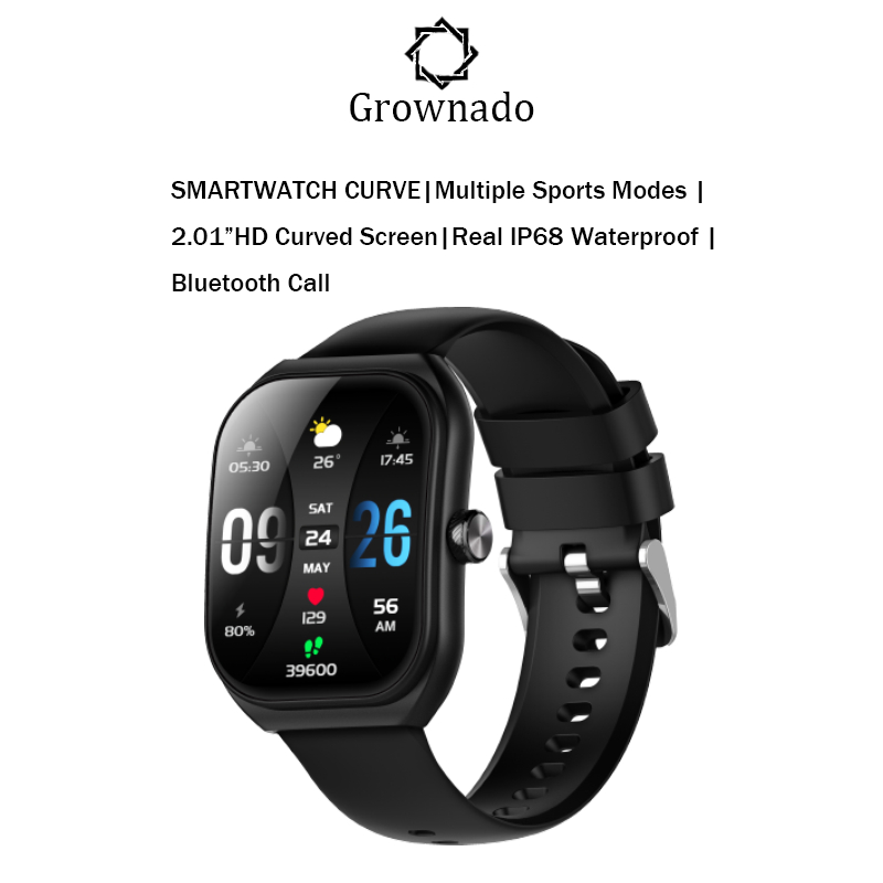 Jual Grow Curve Smartwatch IP68 Original Bluetooth Call Heart Rate Blood Oxygen Sleeping ...