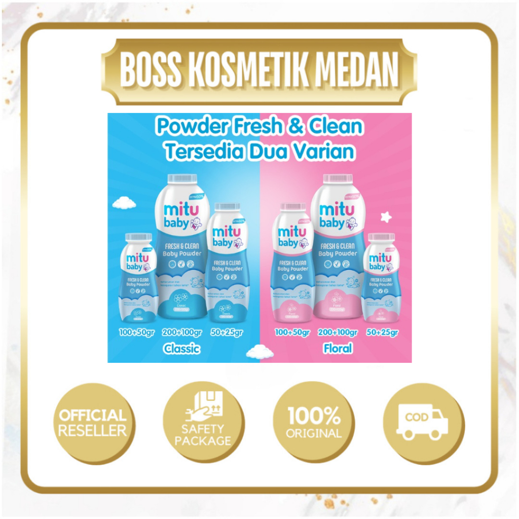 Jual MITU Baby Powder Bedak Bayi | Shopee Indonesia