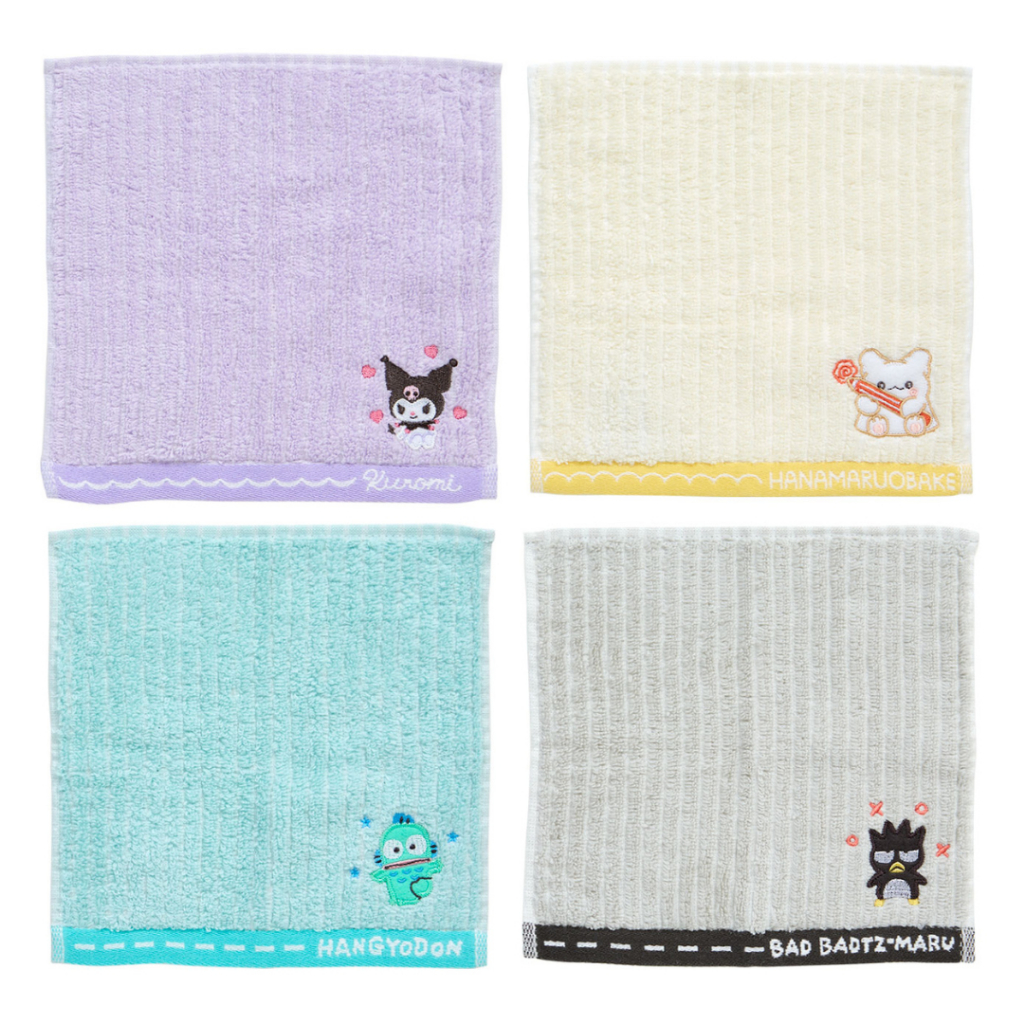 Jual Handkerchief Sanrio Kuromi Hangyodon Hanamaruobake Mini Towel ...