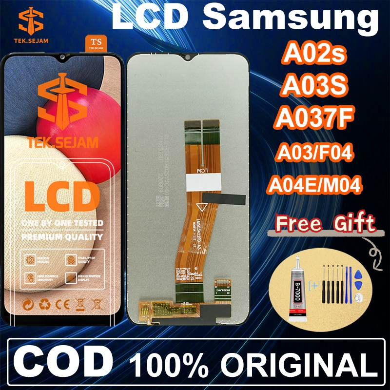 Jual 【ORIGINAL+lem+obeng】LCD SAMSUNG GALAXY A02S /A03S/A037F/F04/A04E ...