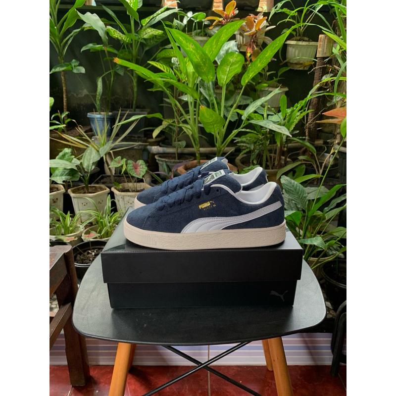 Jual sepatu sneakers puma suede xl hairy club navy original (397241-01 ...