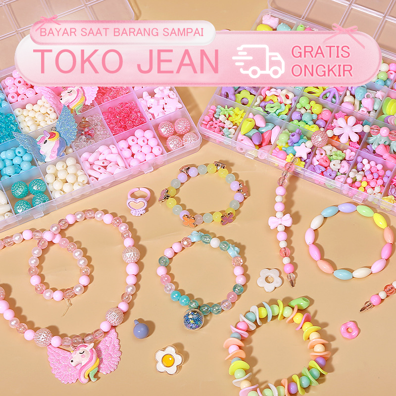 Jual DIY Manik-manik Kalung 24 Kompartemen Seni Kerajinan Perhiasan ...
