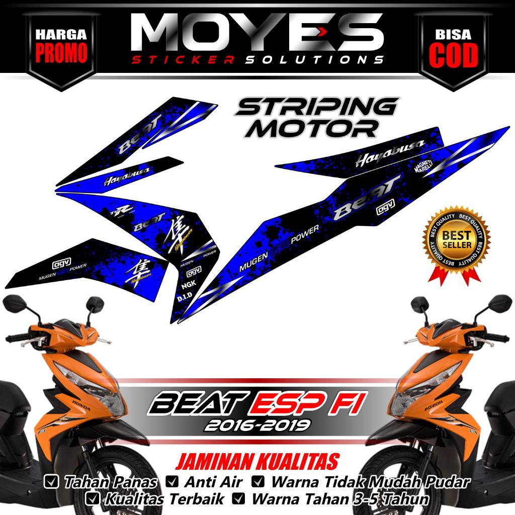 Jual Striping Beat ESP - Decal Beat ESP - Stiker Beat ESP - Decal ...