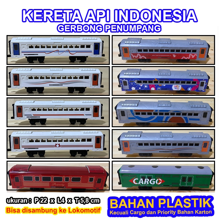 Jual Mainan Kereta Api Indonesia Lokomotif Gerbong Kereta Api | Shopee Indonesia