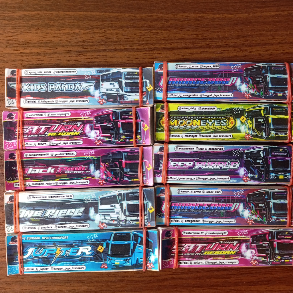 Jual Stiker Bus Artis Tunggal Jaya Kumplit Asli Gerasi | Shopee Indonesia