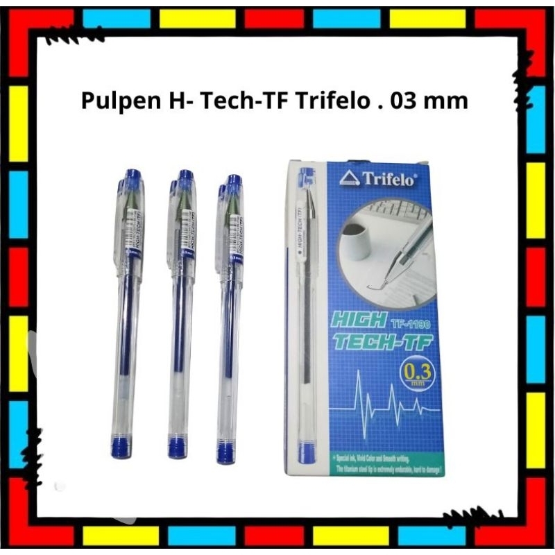 Jual Pulpen Hi Tech (Tf) /High tech Trifelo tinta Biru 0.3 mm | Shopee ...