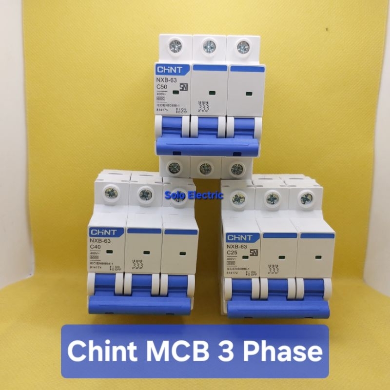Jual MCB 3 Phase Chint MCB Chint 3phase | Shopee Indonesia