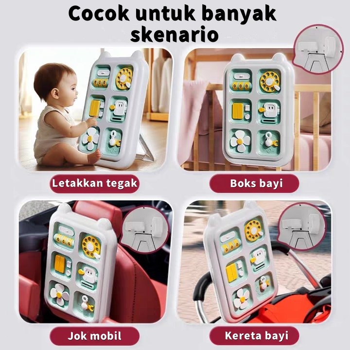 Jual Mainan Edukasi Anak Busy Ball fitur 6 in 1 Multifunction Papan ...