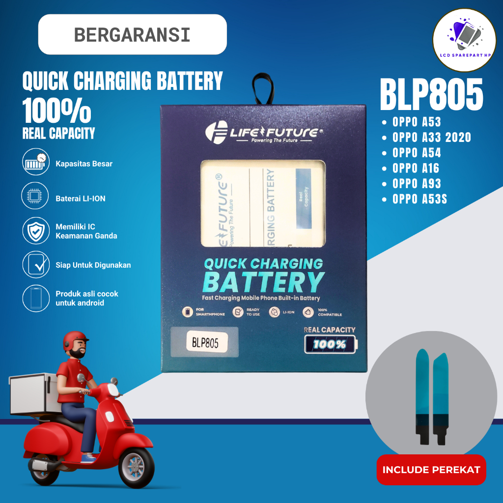 Jual Oppo Baterai Life Future BLP805 - A53 2020 / A33 2020 / A54 / A16 ...