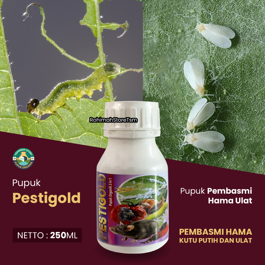 Jual PESTIGOLD 250ML Obat Pembasmi Hama Kutu Putih & Ulat Daun Pada ...
