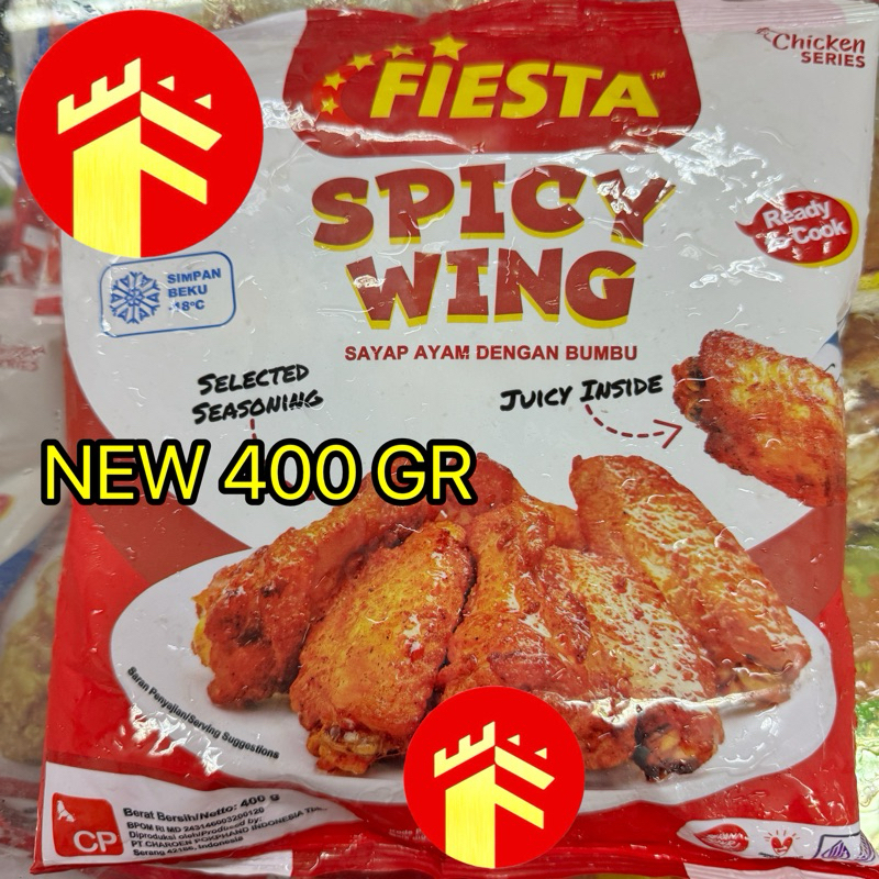 Jual FIESTA SPICY WING 500 GR SAYAP AYAM BERBUMBU PEDAS FIESTA CHICKEN ...