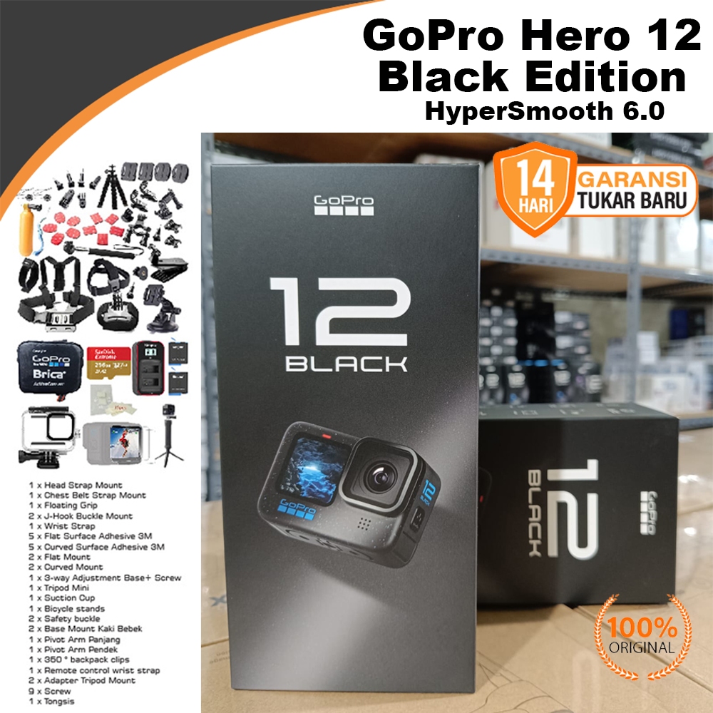 Jual GoPro Hero 10 Black Edition 23.6MP HyperSmooth 5.3K 60fps Resmi ...