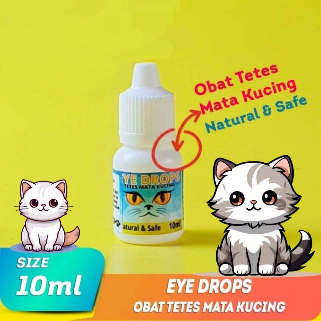 Jual EYE DROPS Obat Tetes Mata Kucing Obat Sakit Mata Kucing Belekan ...