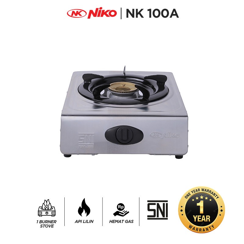 Jual Niko Kompor 1 Tungku NK 100A / NK 101A Kompor Gas 1 Tungku Minimalis | Shopee Indonesia