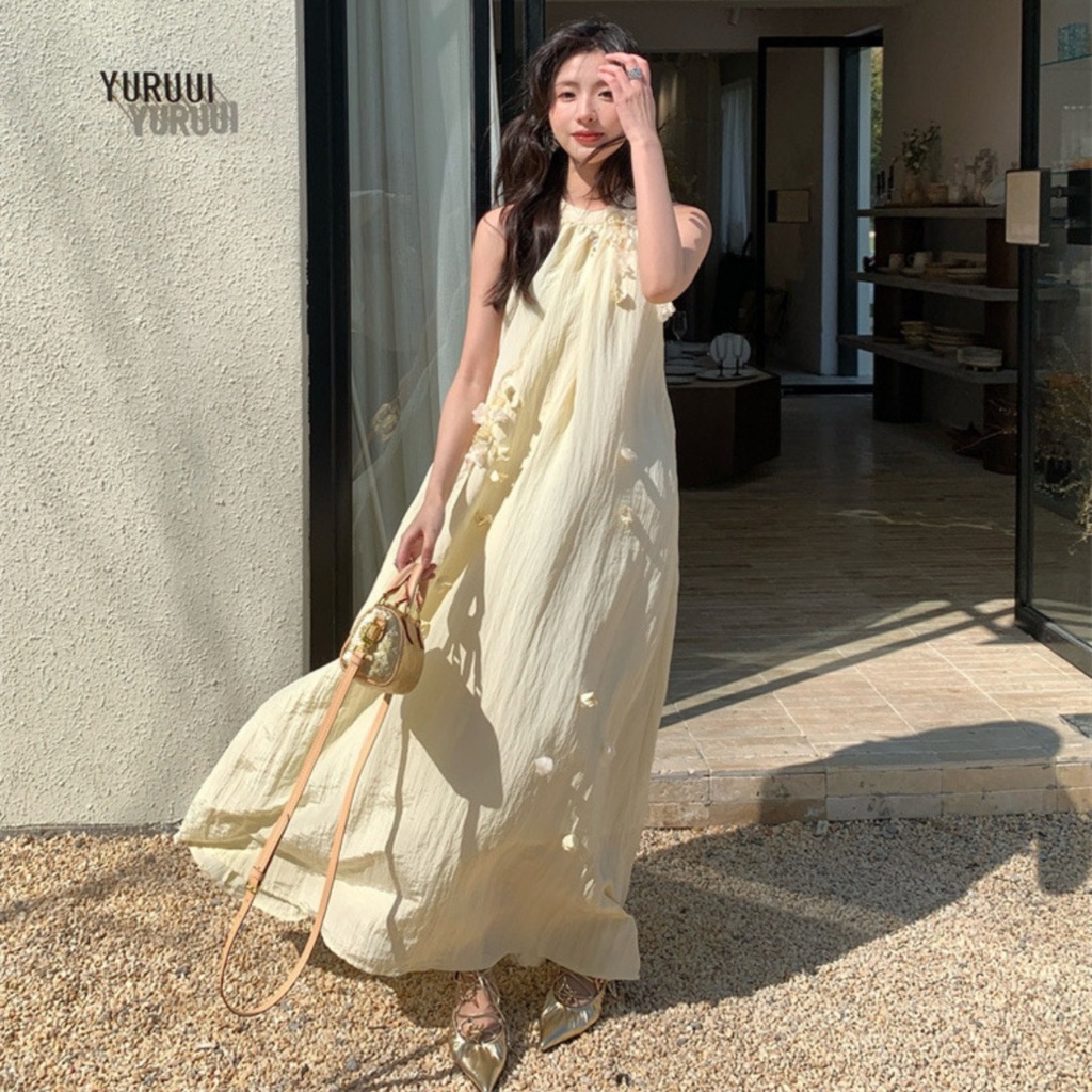 Jual Sara Crinkle Dress [ PO 14 HARI, YELLOW READY ] | Shopee Indonesia