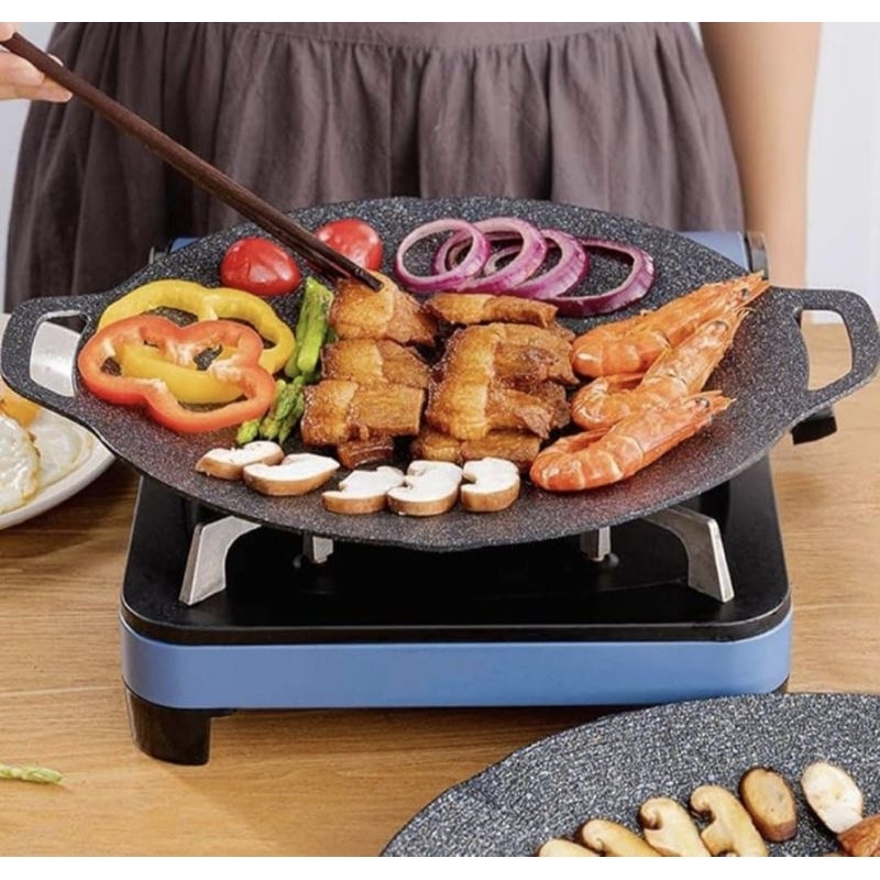 Jual WAJAN KONDUKSI SERBAGUNA PANCI TEFLON MULTI GRILL PAN TEFLON BBQ ...