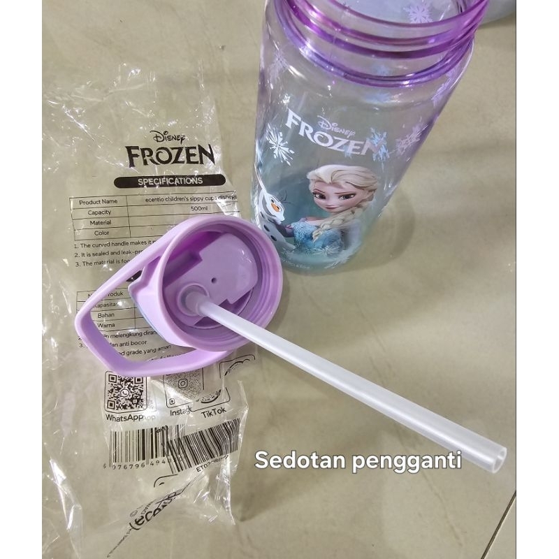 Jual Sedotan Pengganti Botol Minum Ecentio Elsa Frozen 550ml | Shopee Indonesia