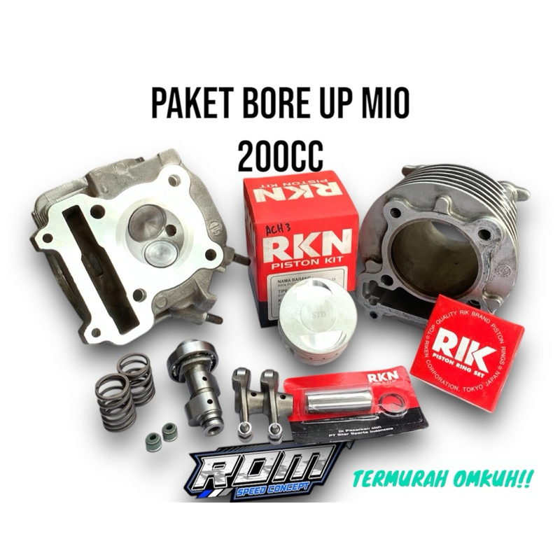 Jual PAKET BORE UP 200CC MIO SPORTY,NOUVO,5TL SUDAH SUDUTAN 34/29 ...