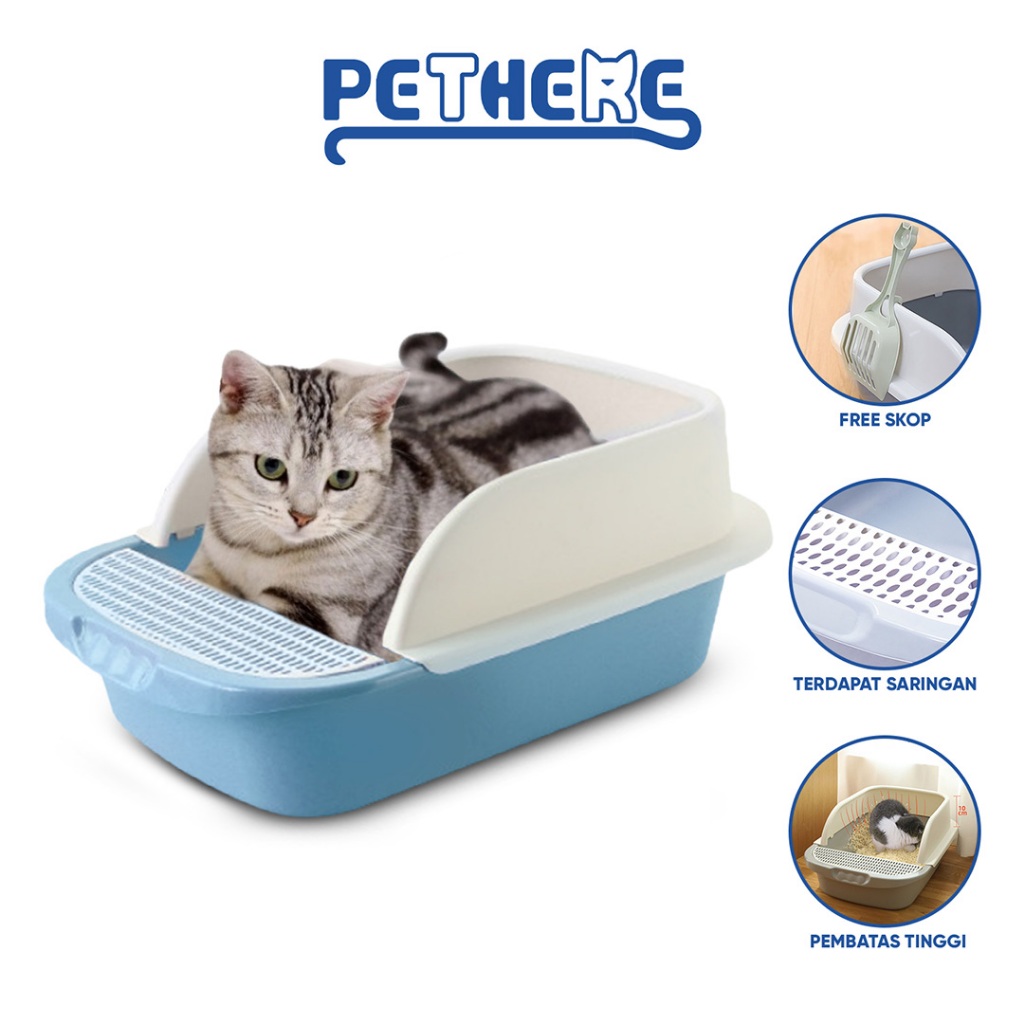 Jual PET THERE Cat Litter Box M06/Pet Litter Box Kucing/Tempat Pup ...