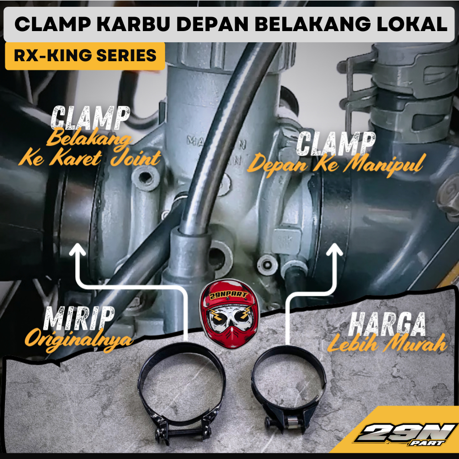 Jual Klem Clamp Karburator Ke Karet Joint Filter Dan Manipul Depan ...