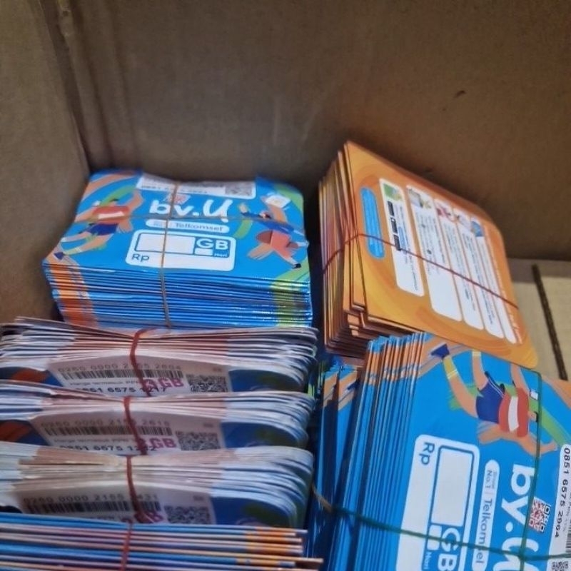 Jual Kartu Perdana Byu 3GB Nomor pilihan part 2 | Shopee Indonesia