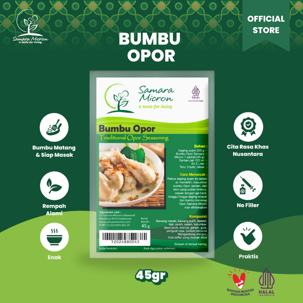 Jual Bumbu Opor Samara Micron - 45G | Shopee Indonesia