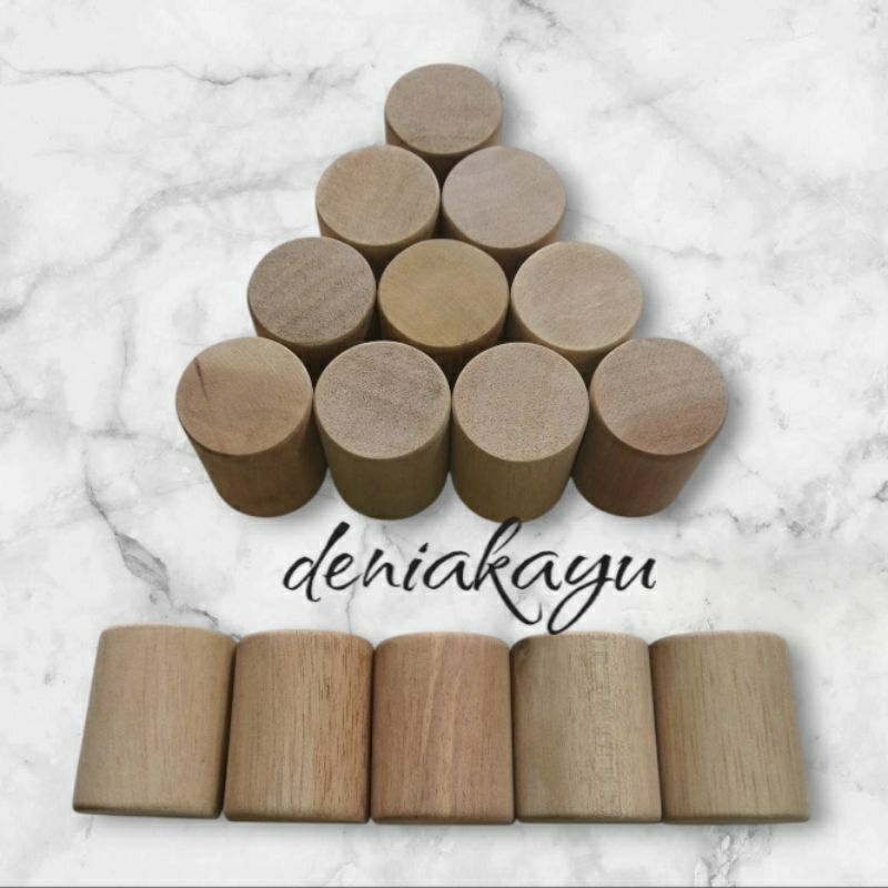 Jual Dowel kayu bulat 5 cm, kayu meranti,racuk, dll bagus dan halus ...