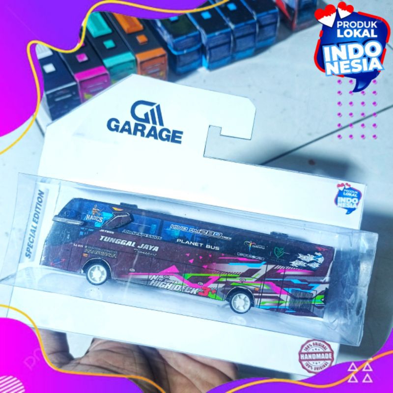 Jual MINIATUR BIS BASURI ARMAGEDON JET BUS 3 VOLTRON DEEP PURPLE SKALA ...