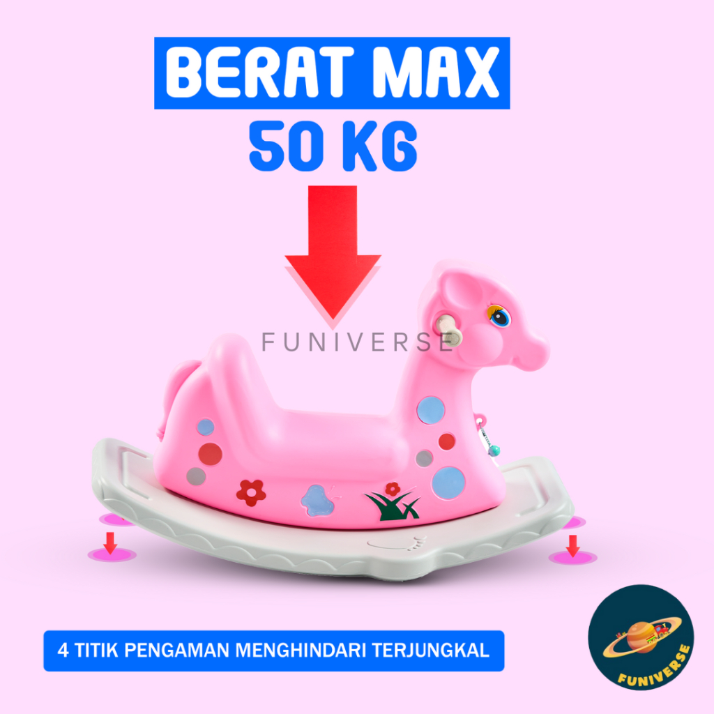 Jual KUDA KUDAAN ANAK - KUDA GOYANG ANAK - KARAKTER RUSA KUAT SAMPAI 50 ...