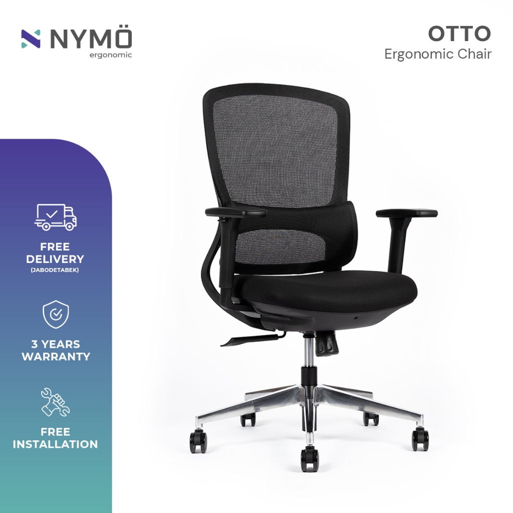 Jual Nymo Otto Kursi Kantor Ergonomis | Shopee Indonesia