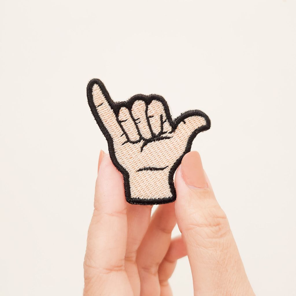 Jual PATCH BORDIR SIGN / BADGE BORDIR SAKHA HAND / THUMB AND PINKIE ...