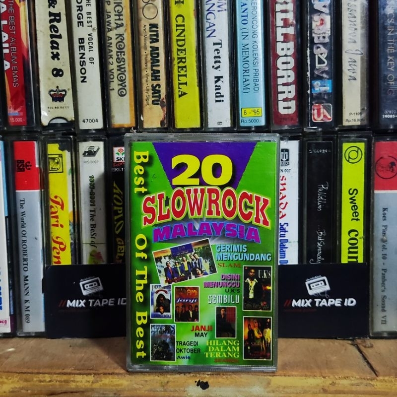 Jual Kaset Pita - 20 Slow Rock Malaysia - Best Of The Best Malaysia - Radio Tape - Kaset - Radio ...