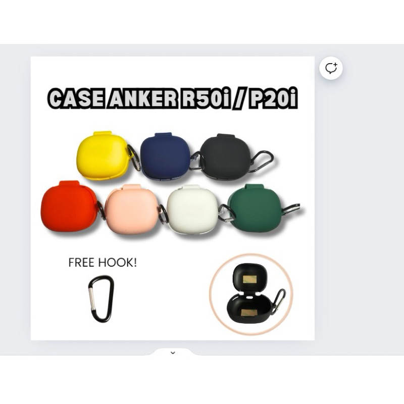 Jual PROMO TERBARU CASE R50I SILIKON CASE ANKER R50I P20I SOUNDCORE ...