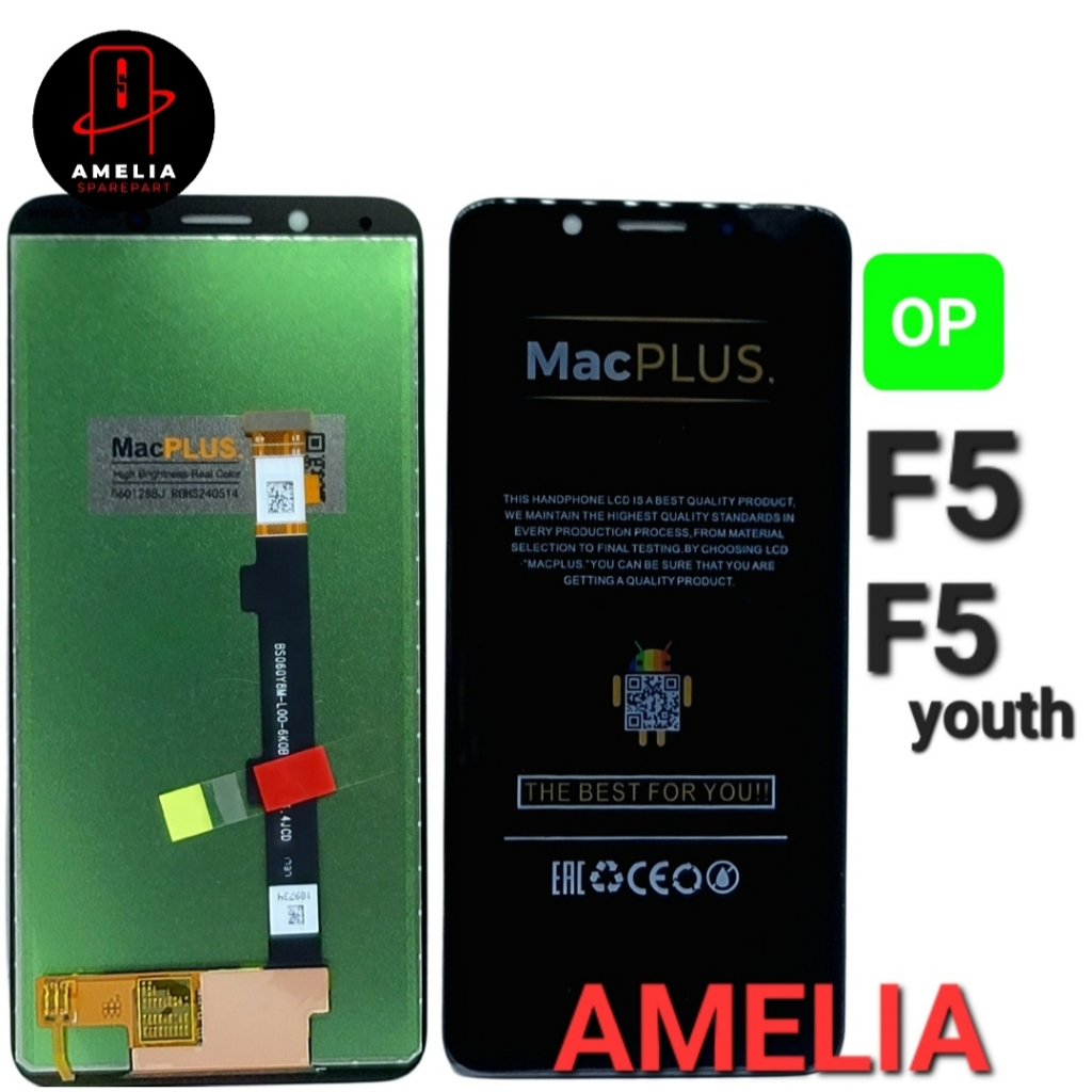 Jual LCD OPPO F5/ F5 YOUTH FULLSET TOUCHSCREEN BLACK N WHITE ORI | Shopee Indonesia