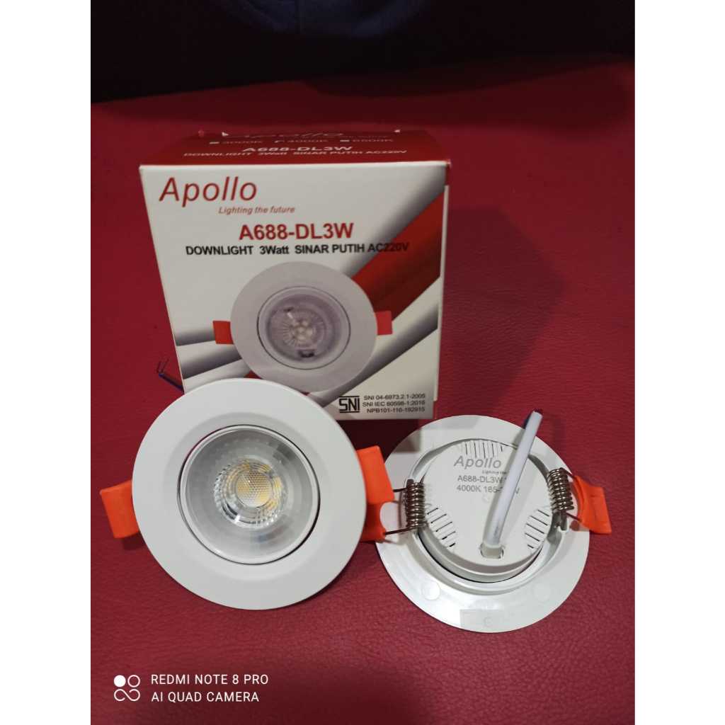 Jual APOLLO HLD A688 WW 3 WATT Lampu Cahaya Kuning | Shopee Indonesia