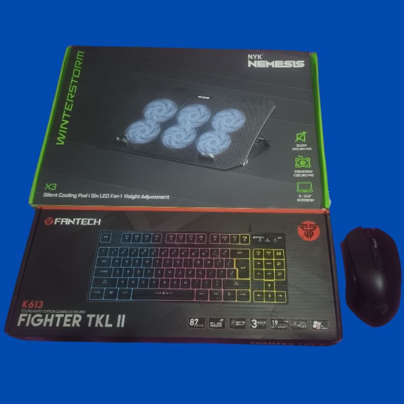 Jual Keyboard Mechanical FANTECH FIGHTER TKL 2 dan Cooling Pad NYK ...