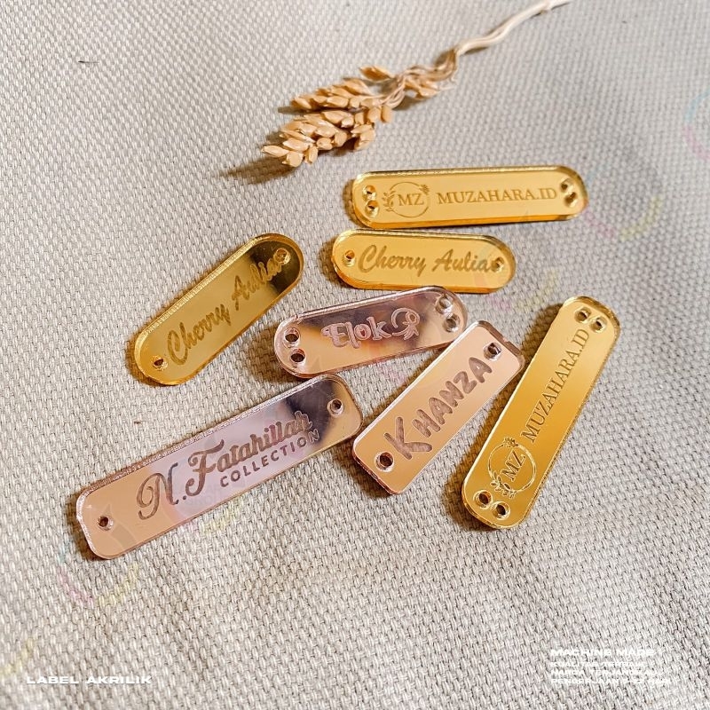 Jual Akrilyck /label akrilik/label nama/akrilik premium/label hijab ...