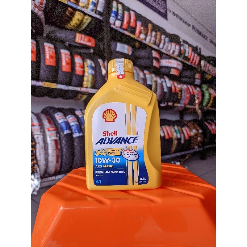 Jual Oli Mesin Motor Matic Shell AX5 10W-30 800ml Garansi Asli 100% | Shopee Indonesia