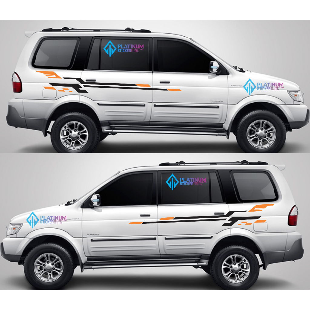 Jual promo Stiker mobil isuzu panther sticker list body samping side ...