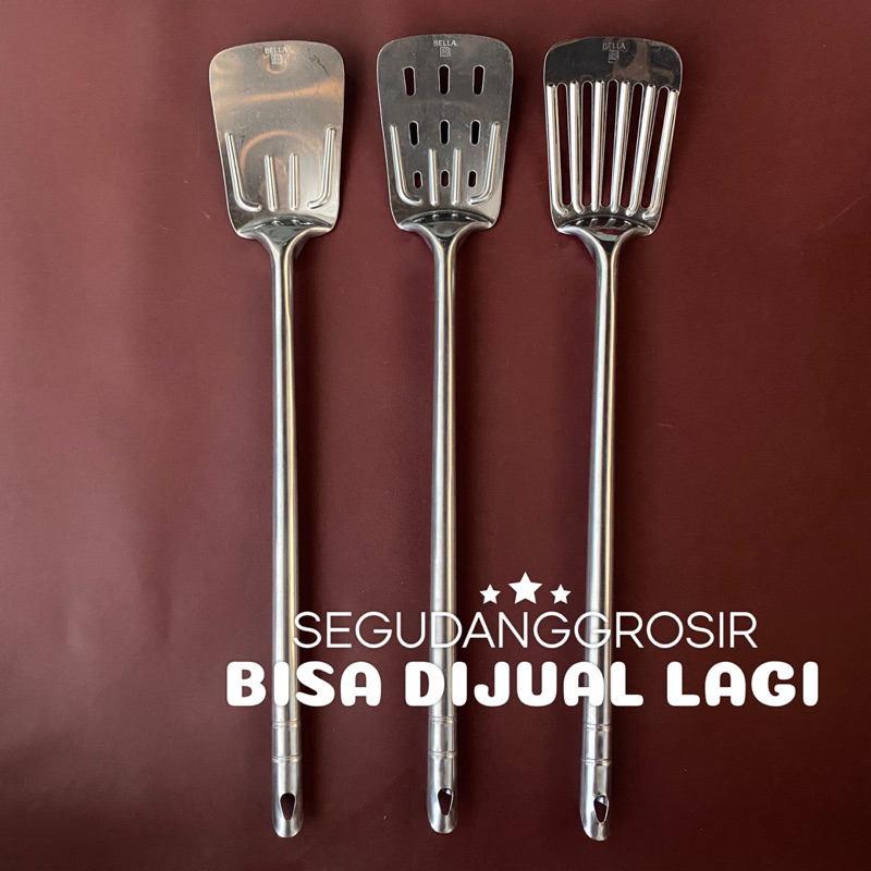 Jual SPATULA STAINLESS BELLA / SUTIL STAINLESS FULL / SUTIL STAINLESS ...