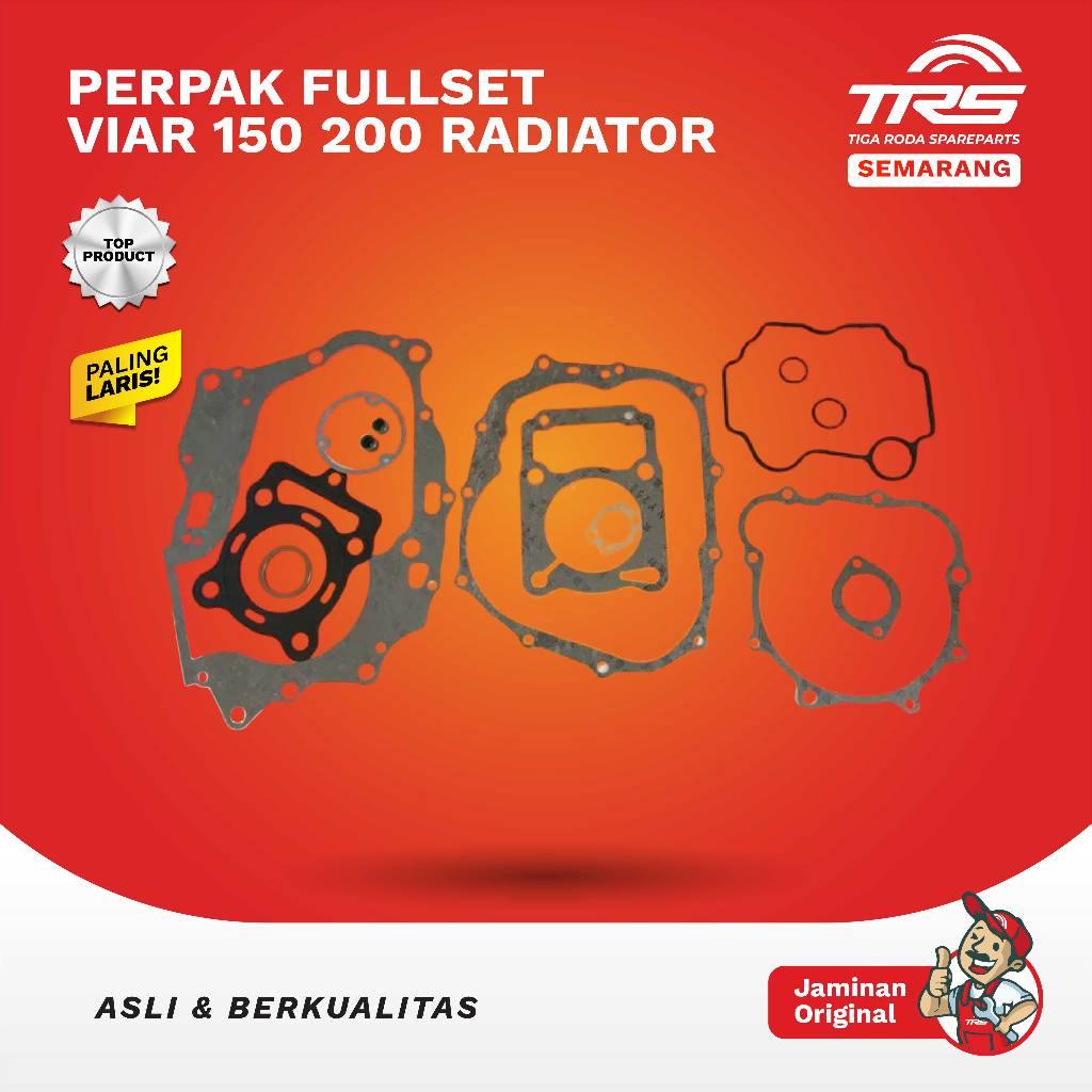 Jual TRS Perpak Fullset Motor Roda Tiga Viar 150cc 200cc Tipe Radiator Pnp Kaisar Radiator ...