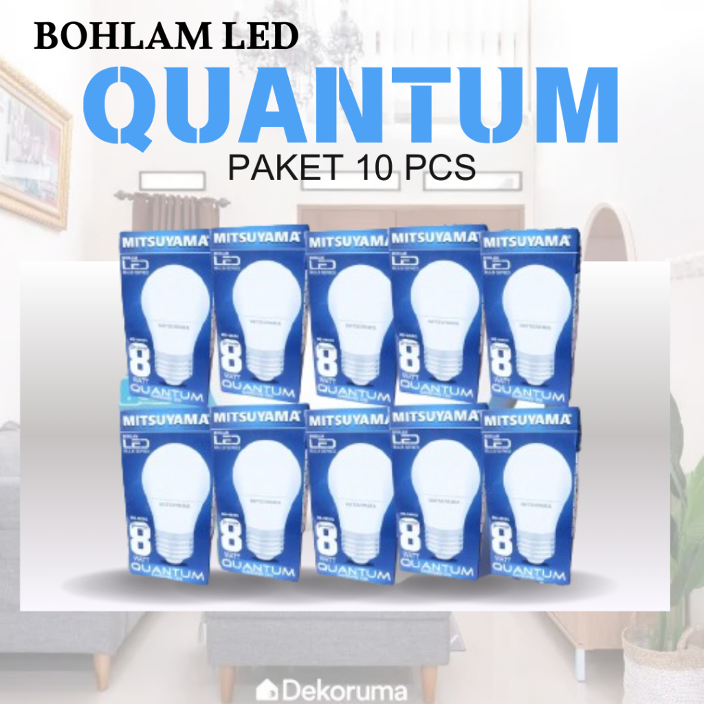 Jual PAKET HEMAT 10 PCS! BOHLAM LED 8 WATT MITSUYAMA QUANTUM MS-9808Q ...