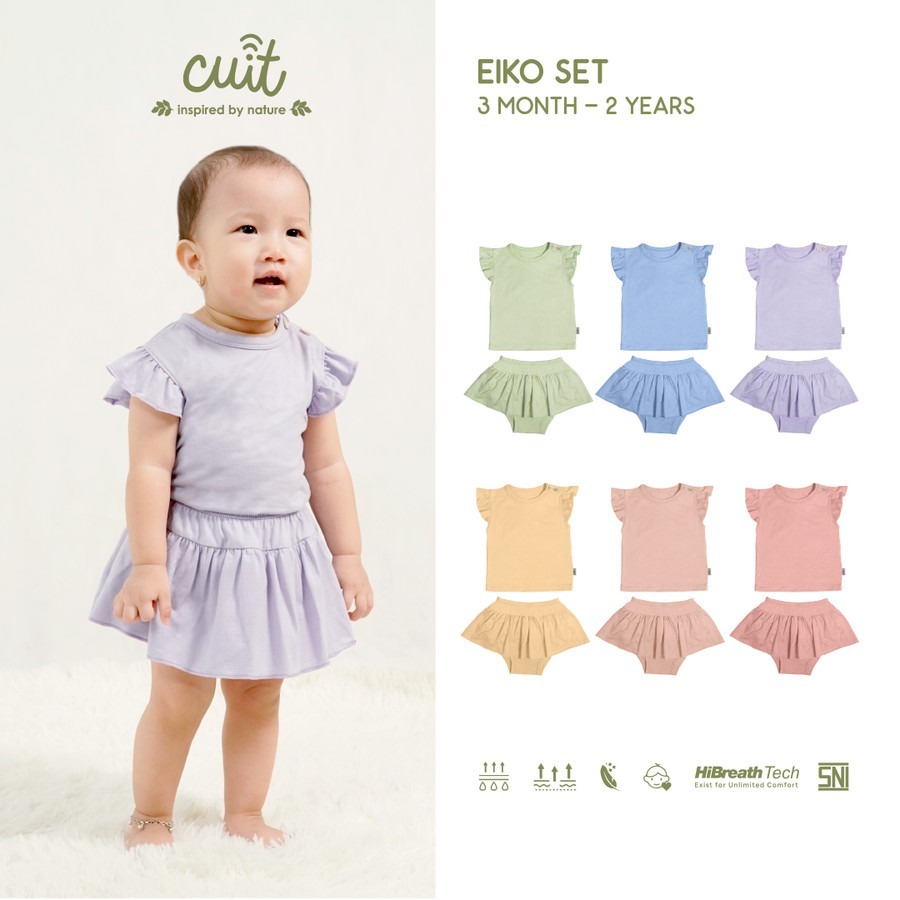 Jual CUIT EIKO SET NEW COLOUR / Setelan Anak Perempuan Ruffle | Shopee Indonesia