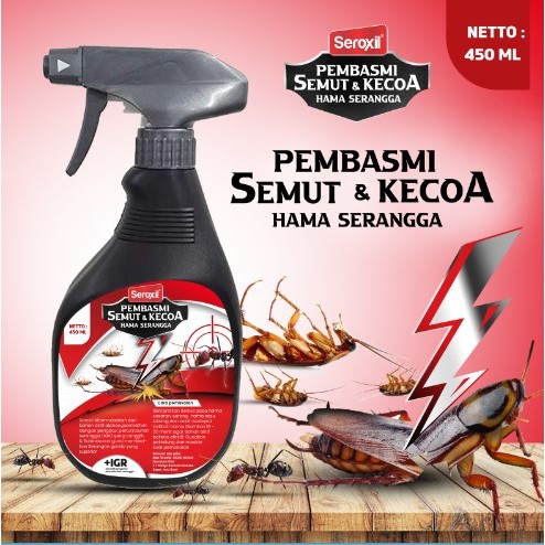 Jual Seroxil Obat Racun Pembasmi Anti Semut Kecoa Ampuh 450ml | Shopee ...