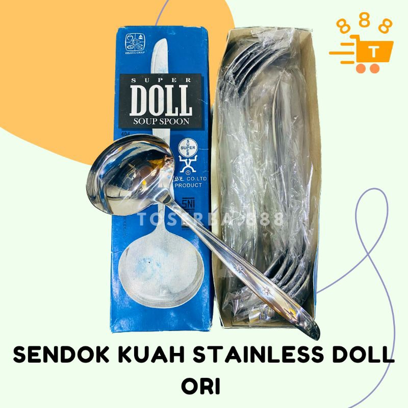 Jual Sendok Kuah Super DOLL Stainless Original Premium Bahan Tebal Anti ...